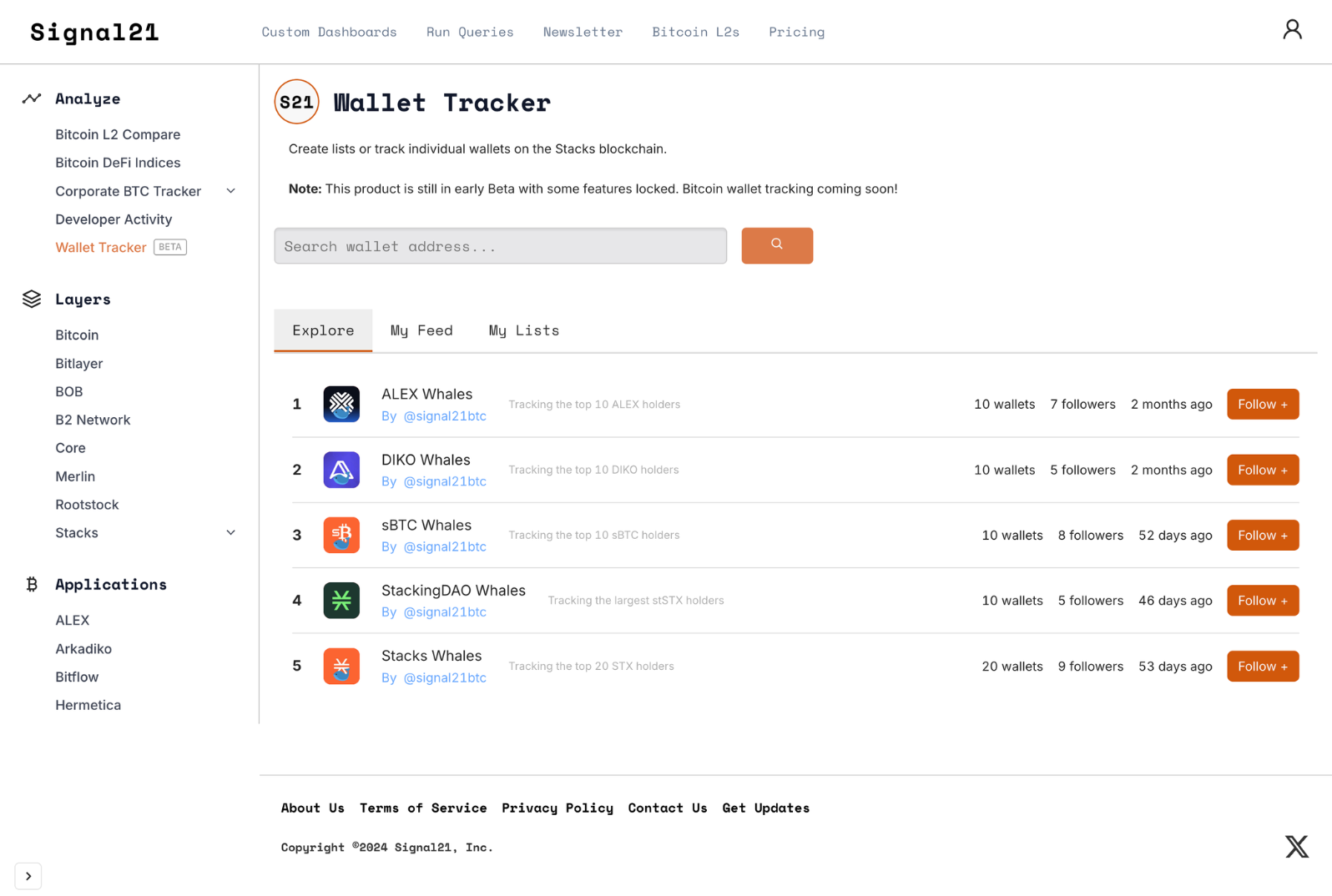 Signal21 - Leading Blockchain Data and Intelligence